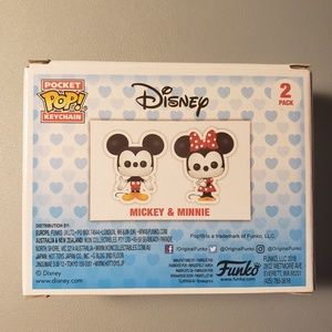 Funko | Accessories | Pocket Pop Disney Mickey Minnie Mouse Keychains ...